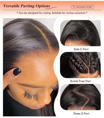 Loose Deep Wave Middle Part Lace Front Wig Human Hair 4*4/13*4 Frontal ...