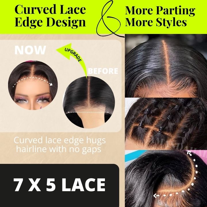 Glueless Thick Fluffy Curly Human Hair Bob Wigs 13*4/4*4 Invisible Lace ...